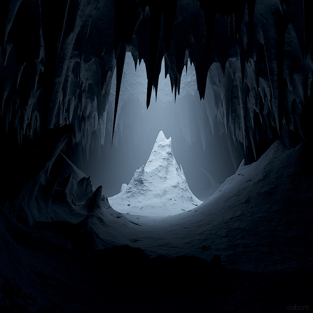 Frosty Cave - Speed session with V-Ray RT CUDA (volume fog testing ...